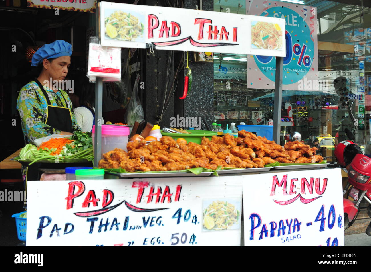 Food Stall, Bangkok, Thailand Stock Photo - Alamy