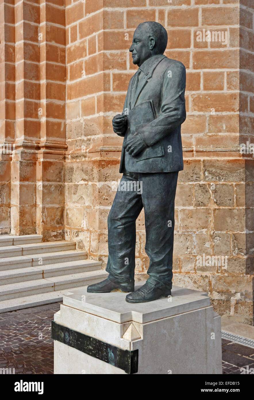 Statue of Carm Lino Spiteri, architect and Member of Maltese Parliament ...