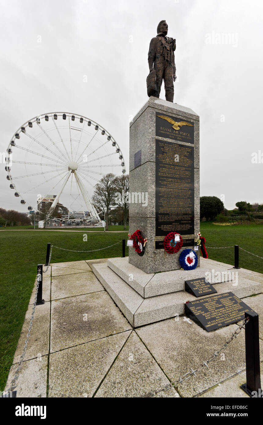 RAF War Memorial on Plymouth Hoe Stock Photo - Alamy
