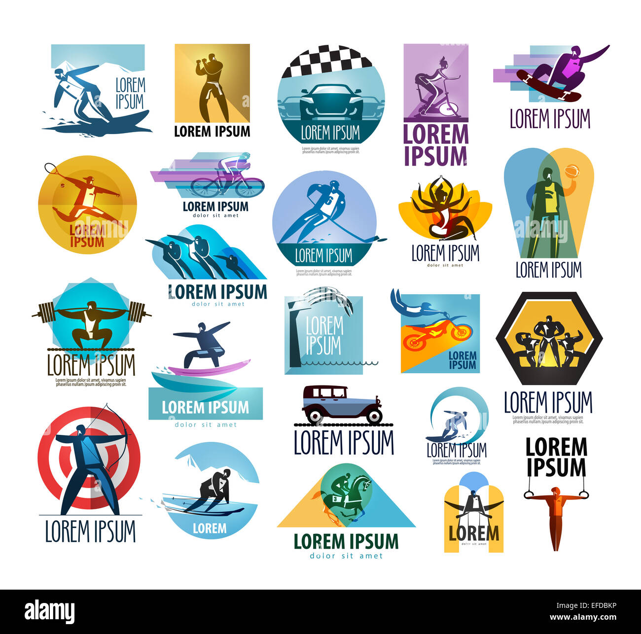 Active Boys Fitness Sports Set 1 Stock Vector Image