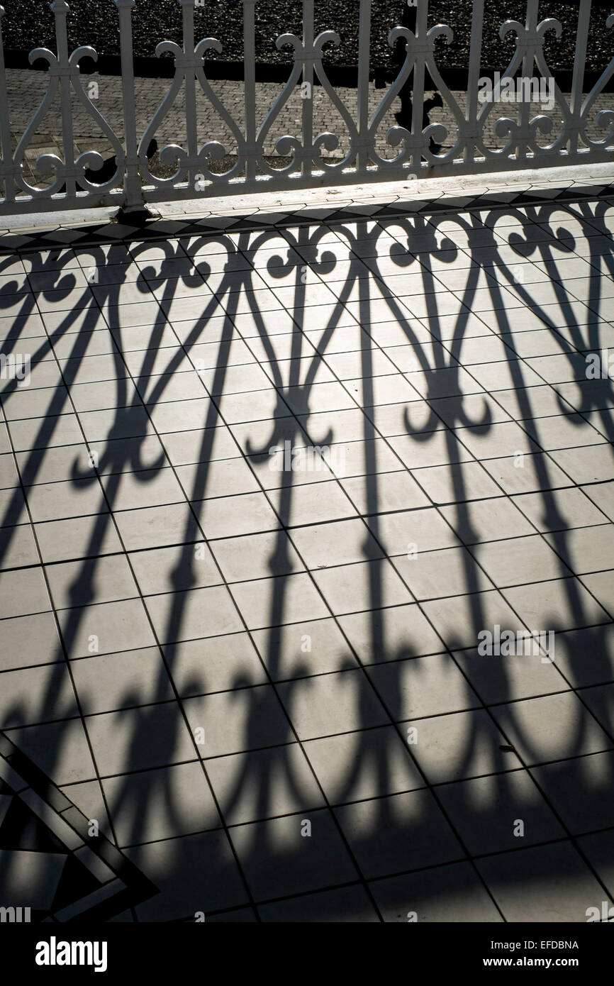 London UK brighton seaside promenade shadow Stock Photo - Alamy