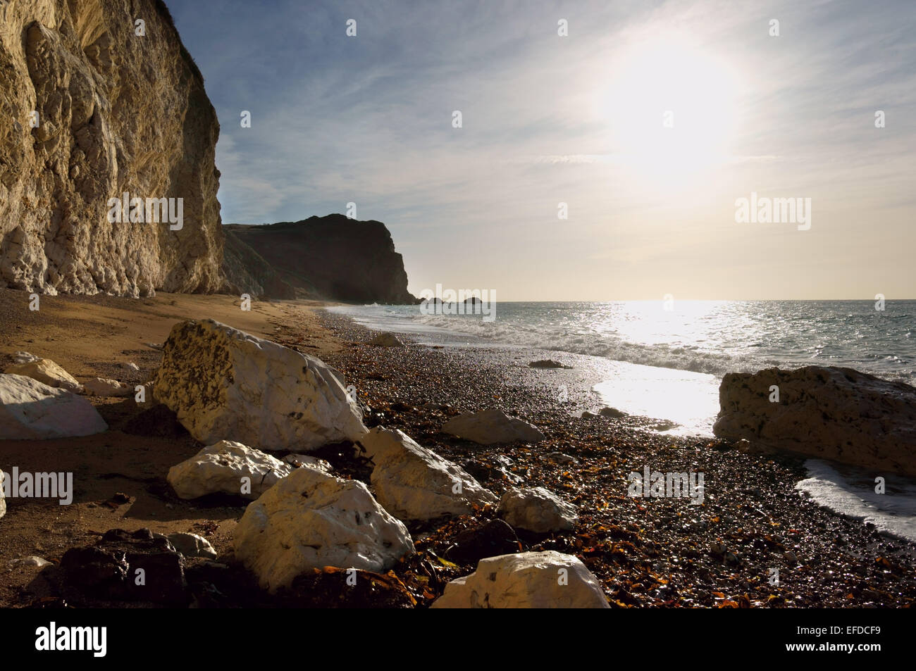 Purbeck limestone outcrop hi-res stock photography and images - Alamy