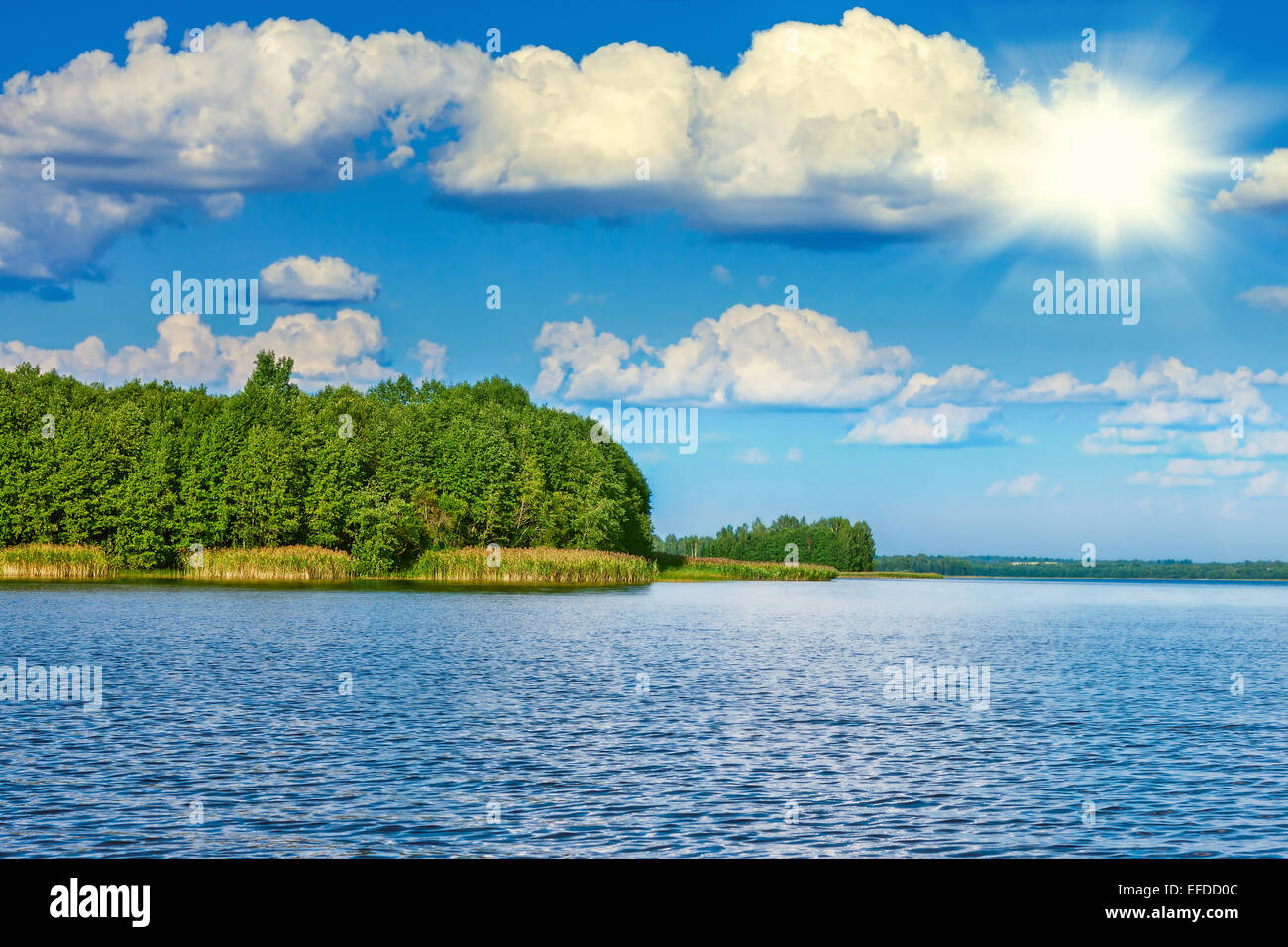 Sun sky rural landscape summer hi-res stock photography and images - Alamy