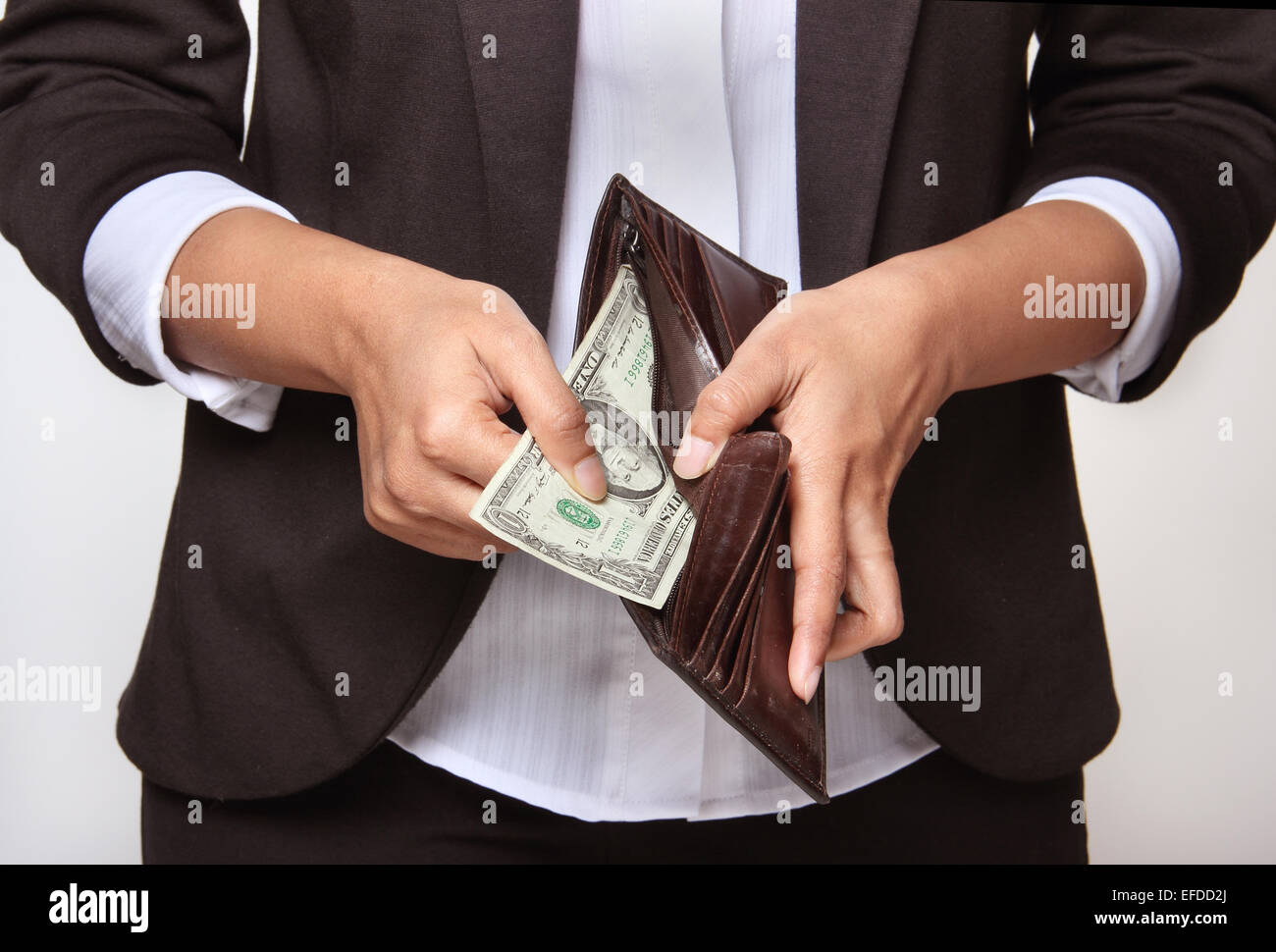 TIme of crisis - person having no money Stock Photo - Alamy