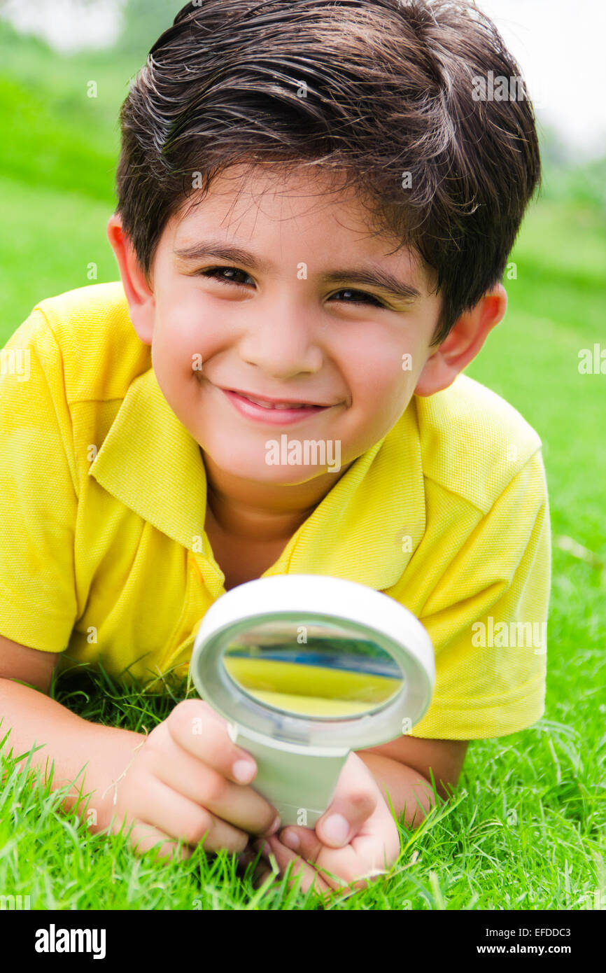 Indian boy smiling glasses hi-res stock photography and images - Alamy