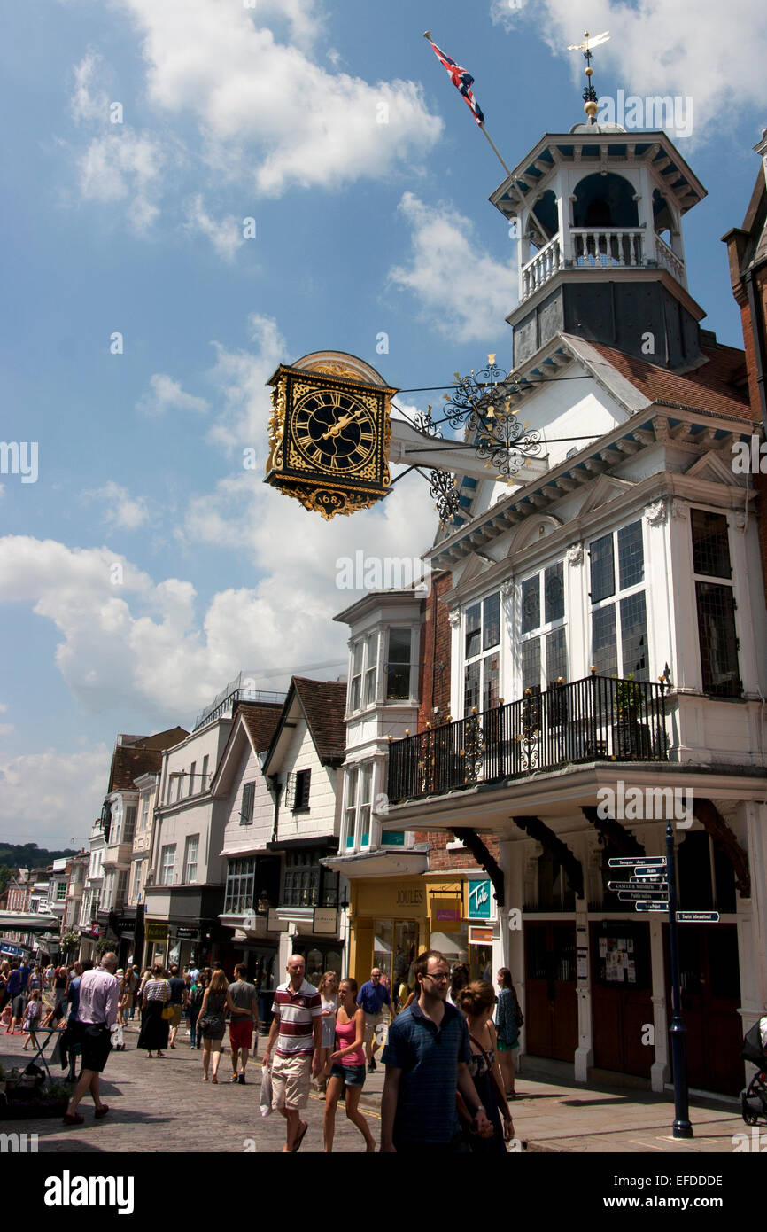 Guildford town clock hi-res stock photography and images - Alamy