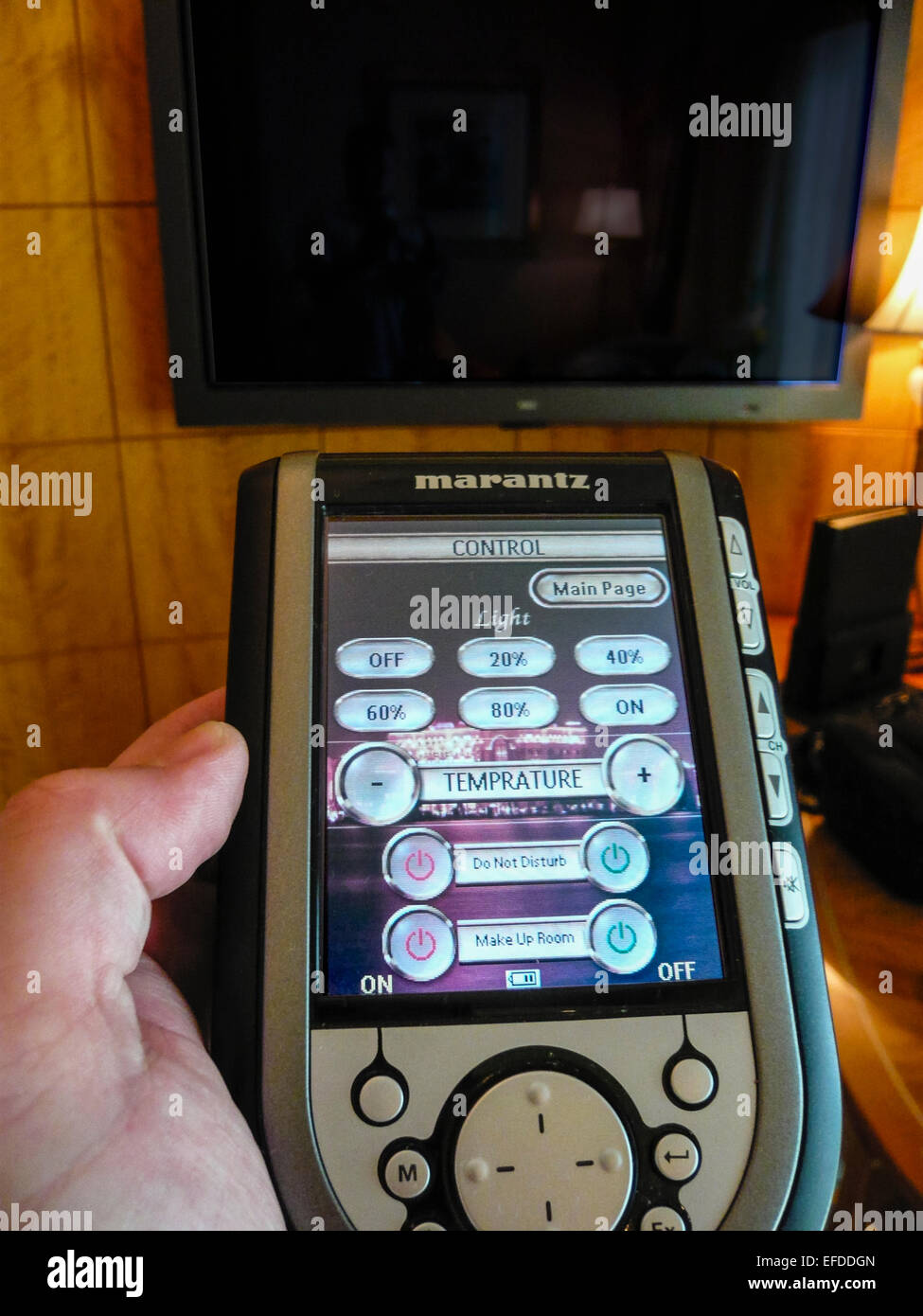 Marantz remote control in the seven-star Emirates Palace Hotel, which ...