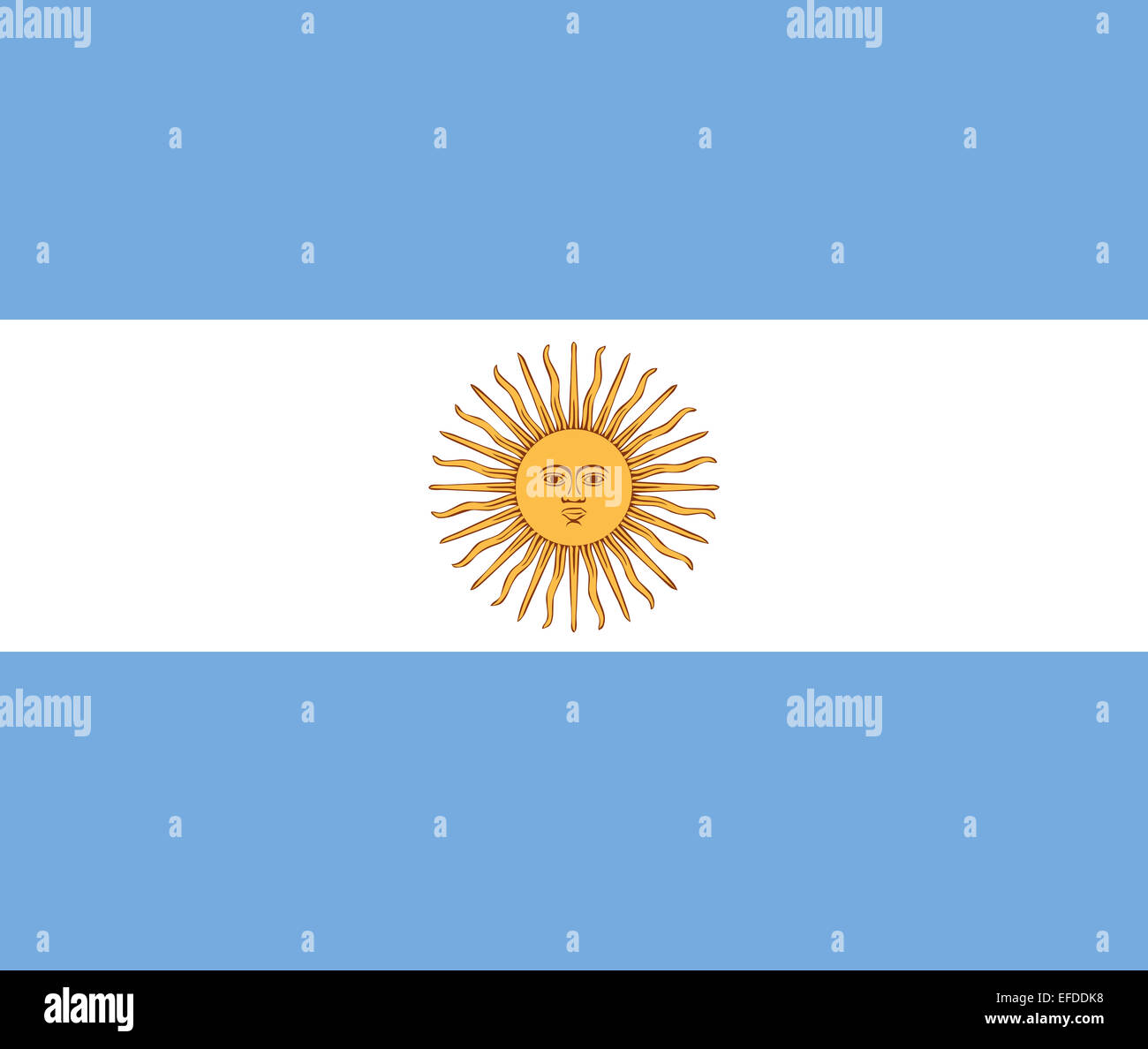 Clean flag of Argentina, America, vector illustration Stock Photo - Alamy