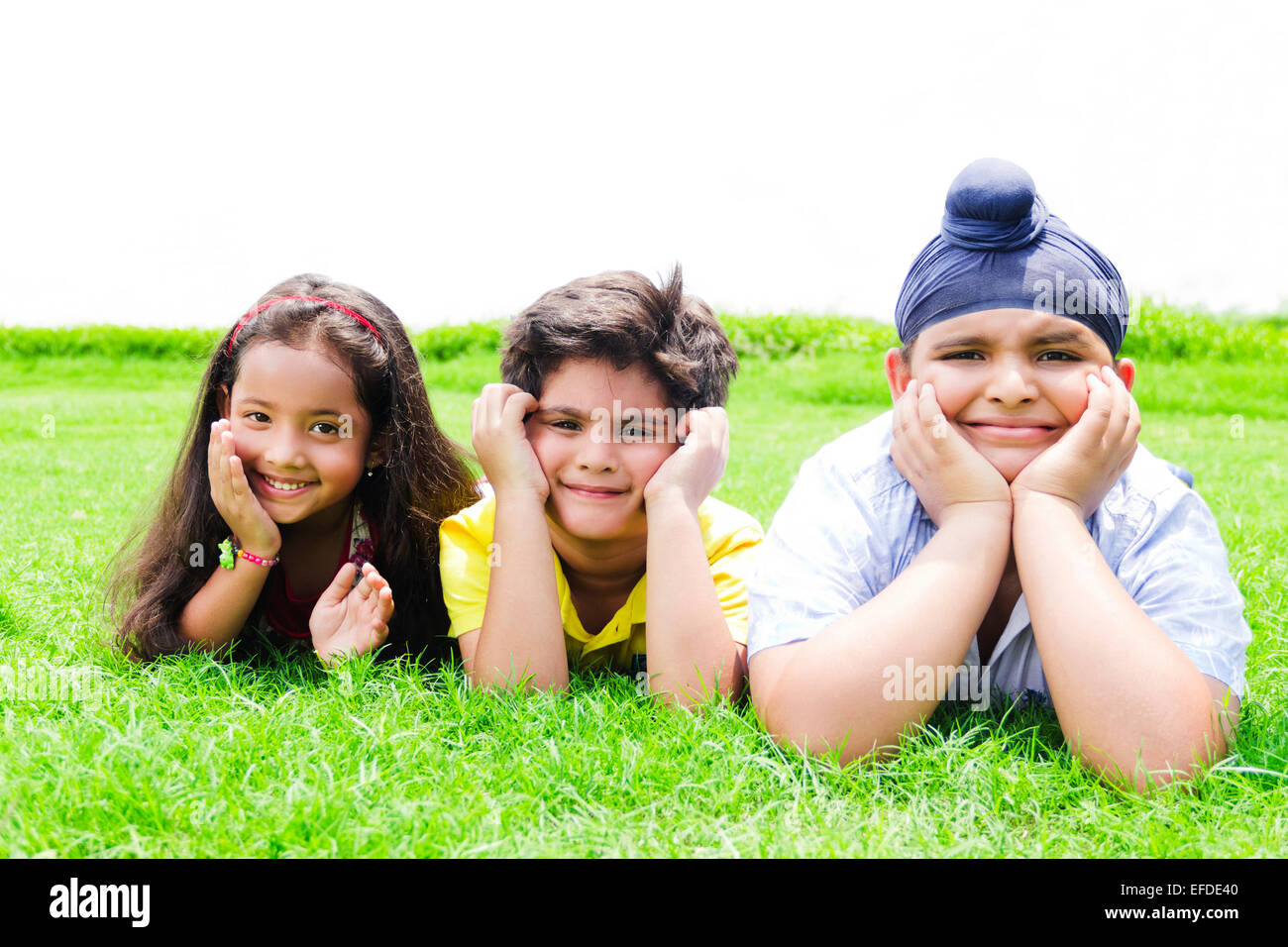 Indian children friends park enjoy hi-res stock photography and images ...