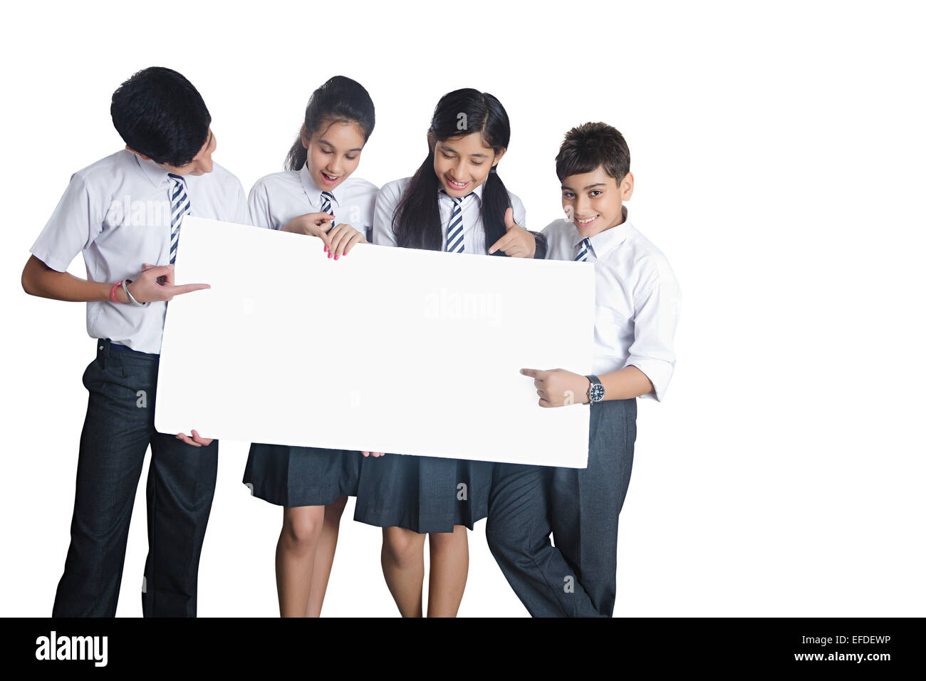 indian school friends Showing Message Board Stock Photo - Alamy