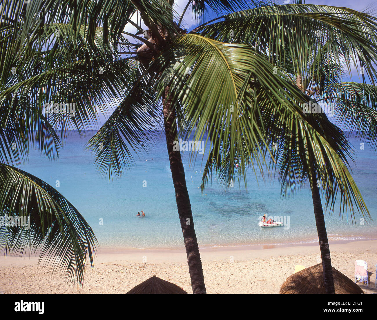 Beach view, Tamarind Cove, Barbados, Lesser Antilles, Caribbean Stock ...
