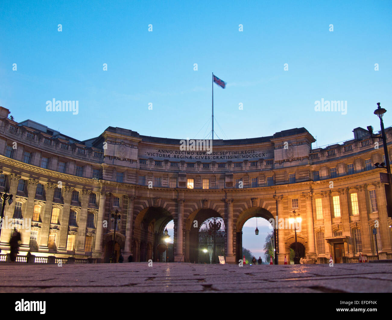 Admiralty Arch low angle at dusk, London Stock Photo - Alamy