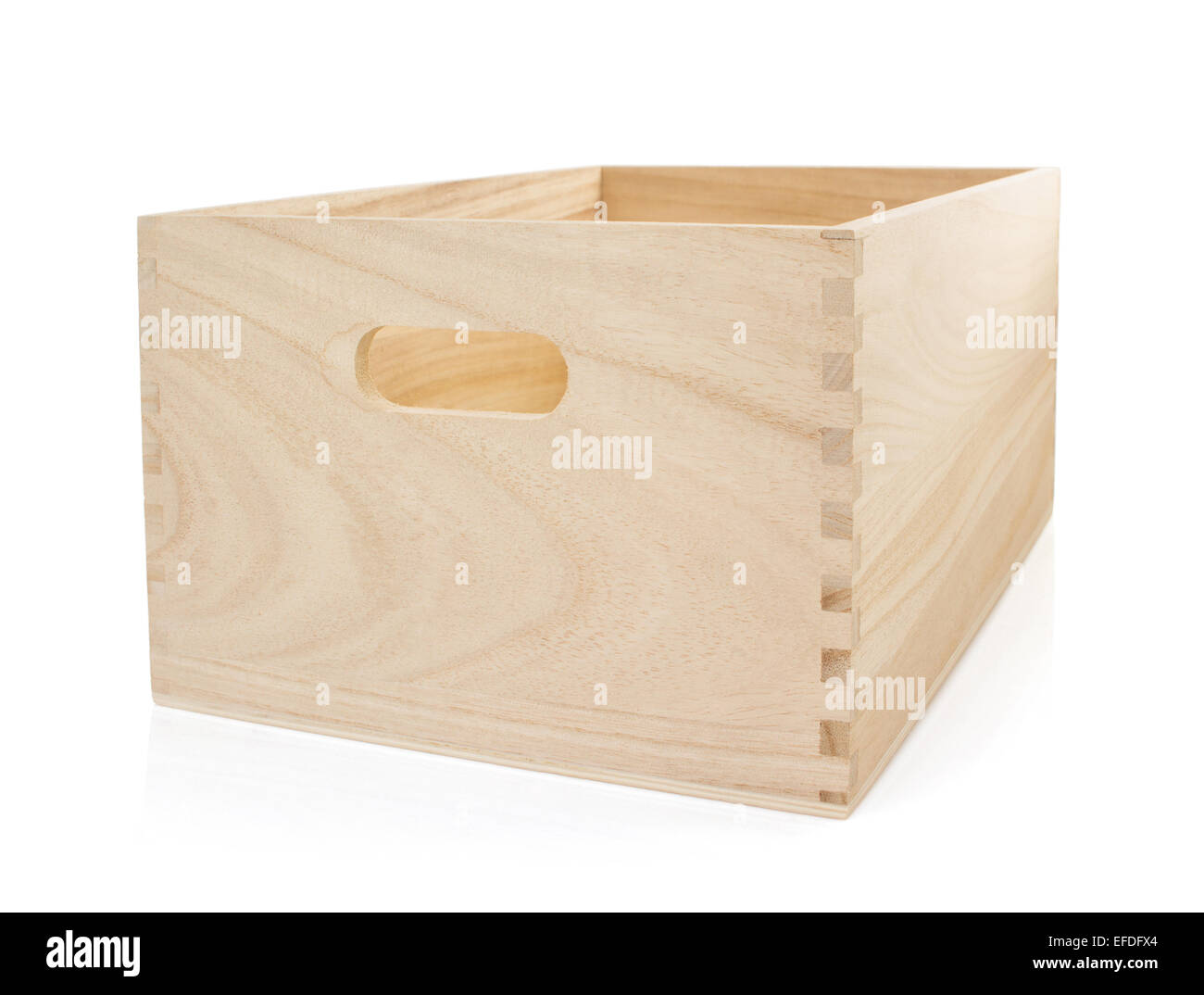 wooden box isolated on white background Stock Photo - Alamy
