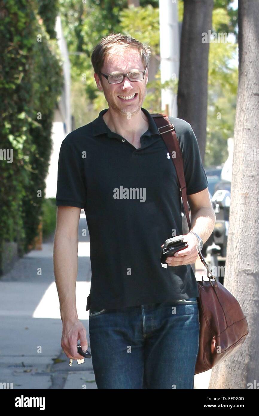 Stephen Merchant leaving the gym Featuring: Stephen Merchant Where: Los ...