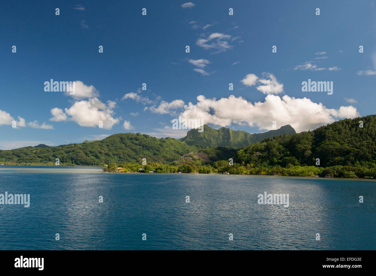 Society Islands, French Polynesia, Raiatea, Faaroa Bay Stock Photo - Alamy