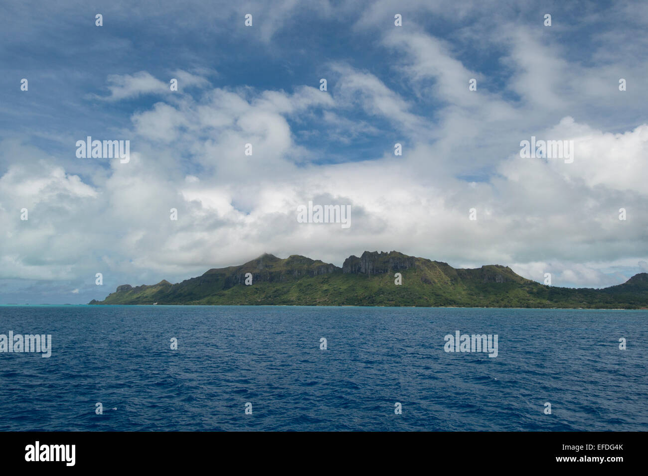 French Polynesia, Austral Islands, Raivavae. Pacific Ocean view of the ...