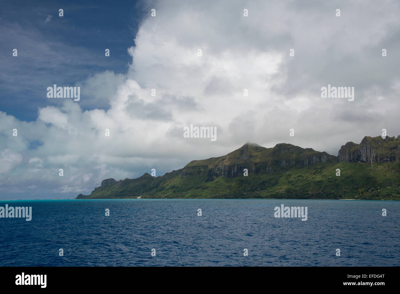 French Polynesia, Austral Islands, Raivavae. Pacific Ocean view of the ...