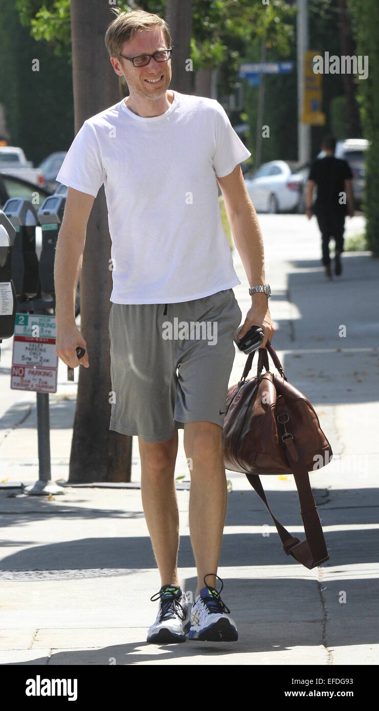 Stephen Merchant arriving at the gym Featuring: Stephen Merchant Where ...