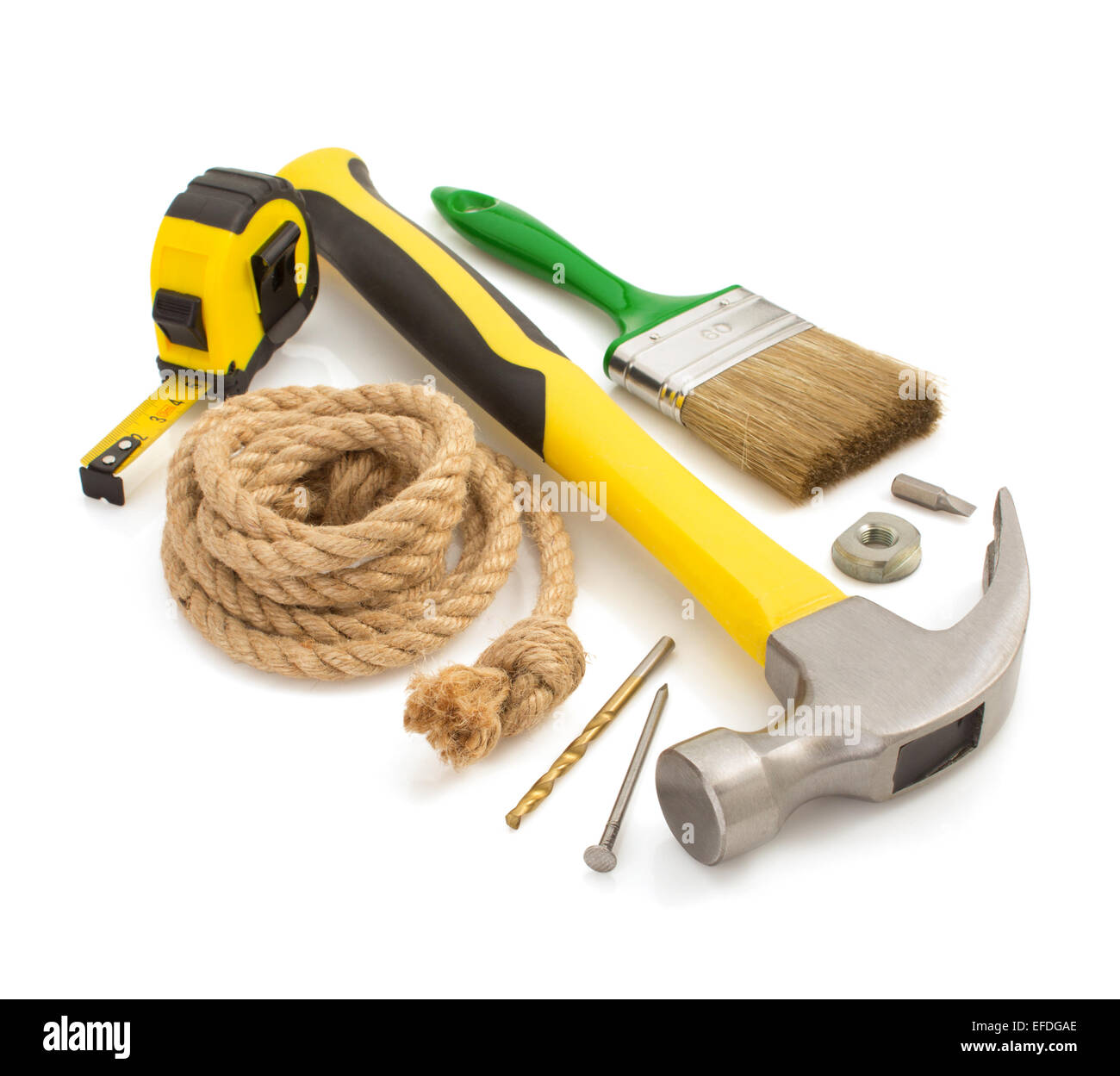set of tool isolated on white background Stock Photo - Alamy
