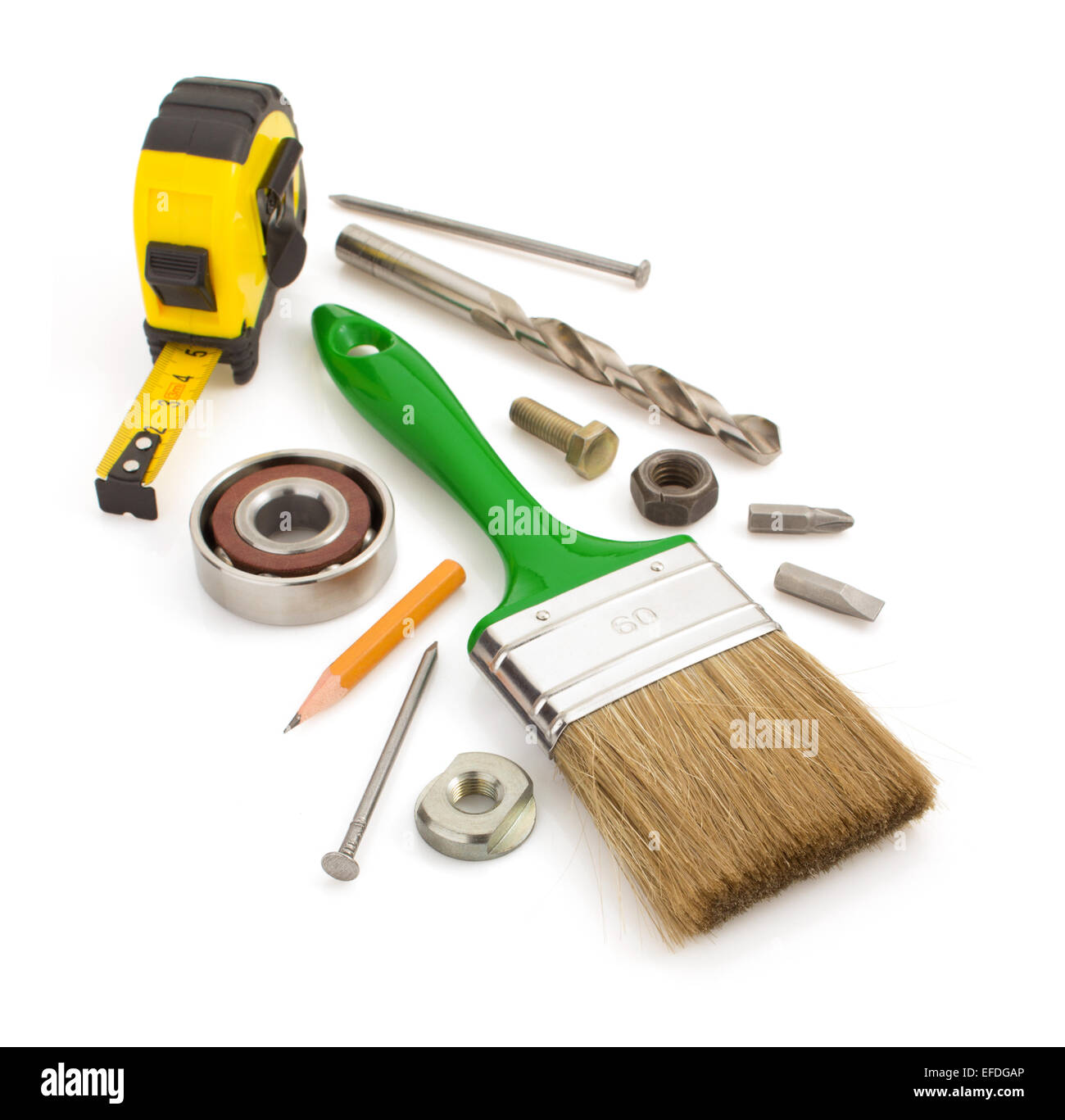 set of tool isolated on white background Stock Photo - Alamy