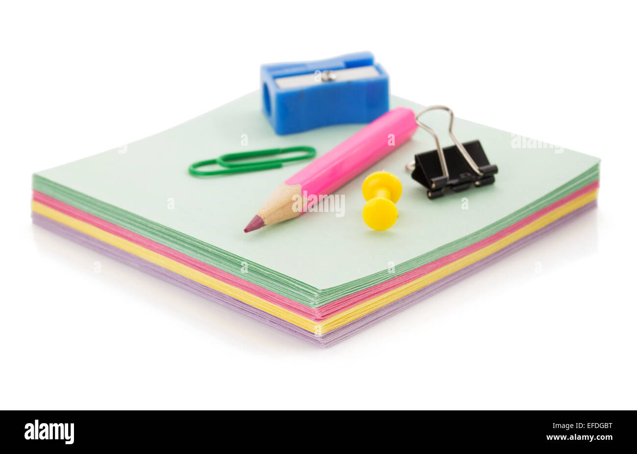 note paper isolated on white background Stock Photo - Alamy