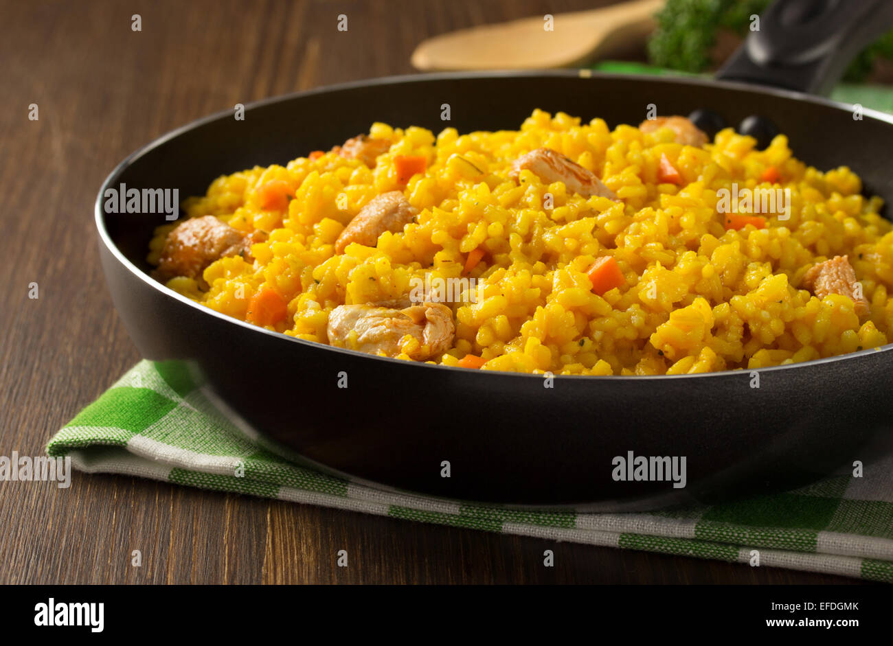 Cooking rice fork pan hi-res stock photography and images - Alamy