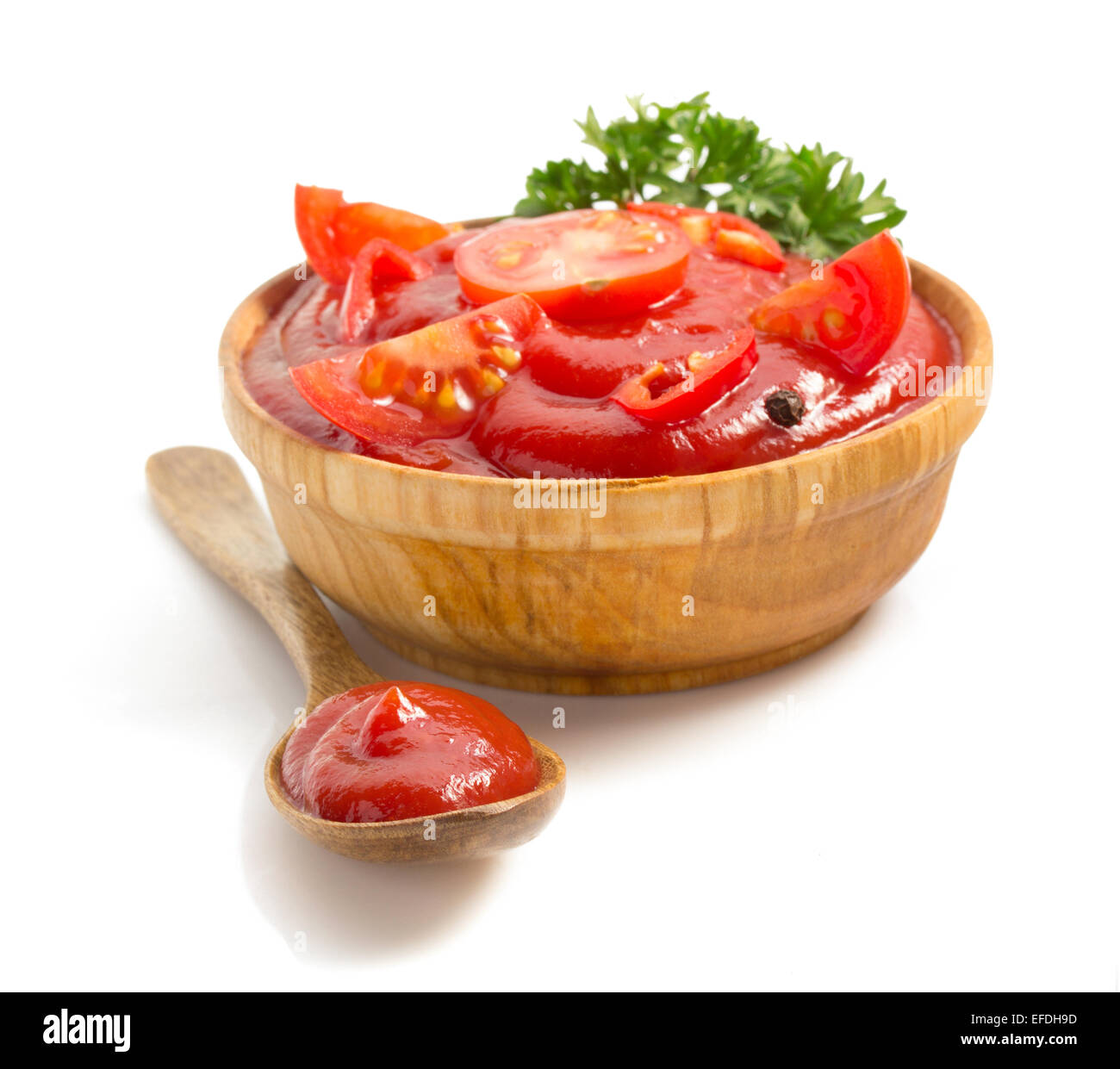 tomato sauce isolated on white background Stock Photo - Alamy