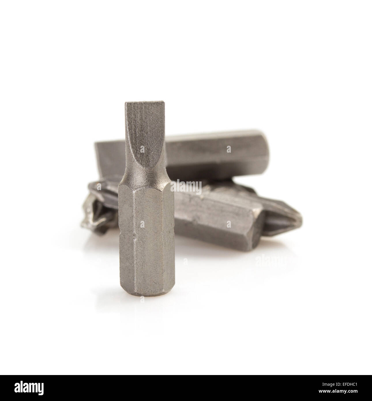 heads for screwdriver isolated on white background Stock Photo - Alamy