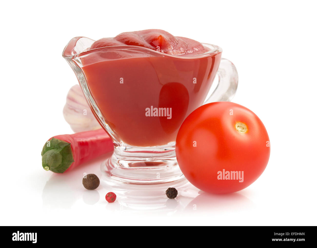 tomato sauce isolated on white background Stock Photo - Alamy