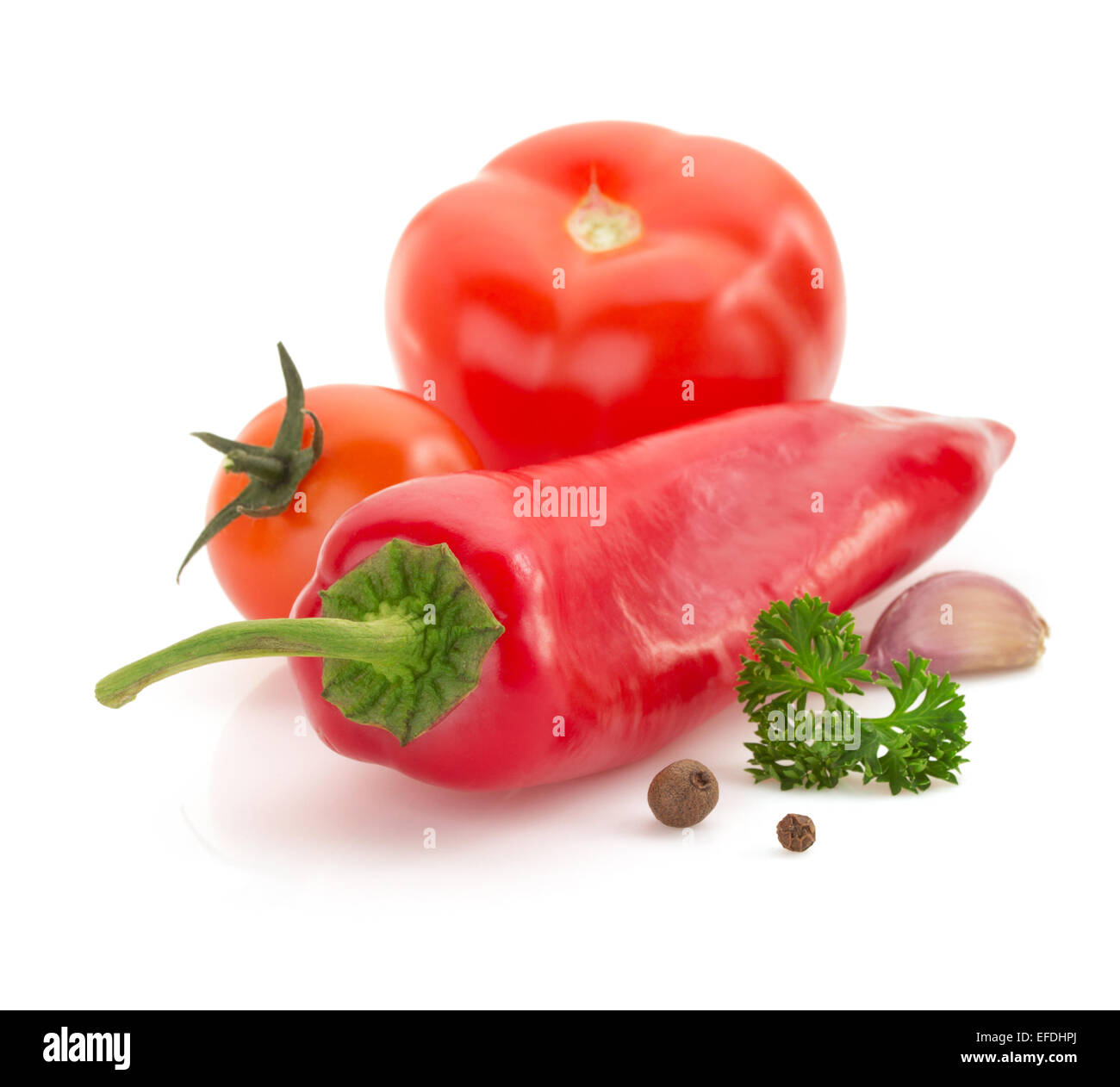 red pepper isolated on white background Stock Photo - Alamy