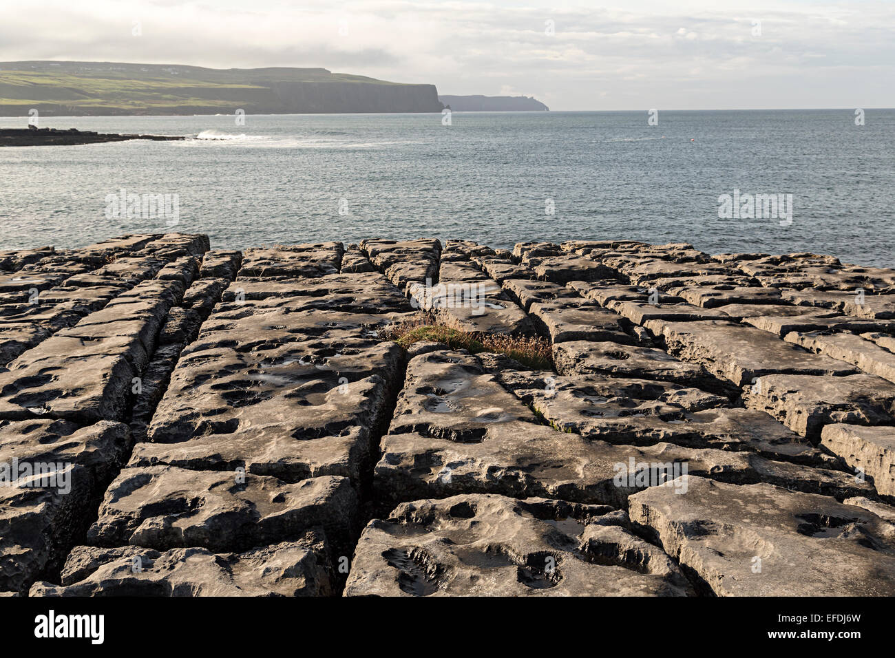 Weathered limestone pavement, Doolin, Co. Clare, Ireland Stock Photo ...