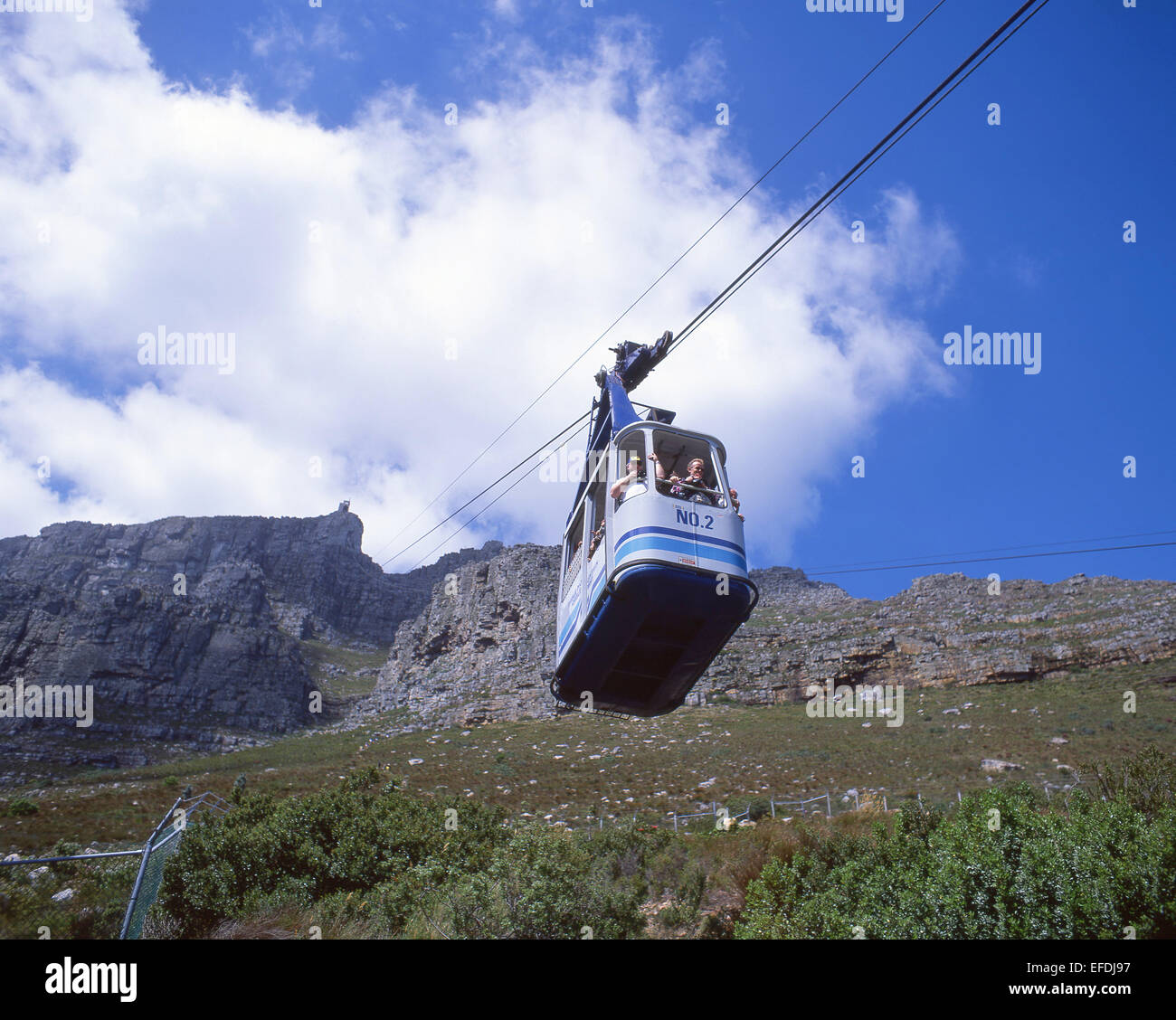Table Mountain cable-car, Cape Town, Western Cape Province, Republic of ...