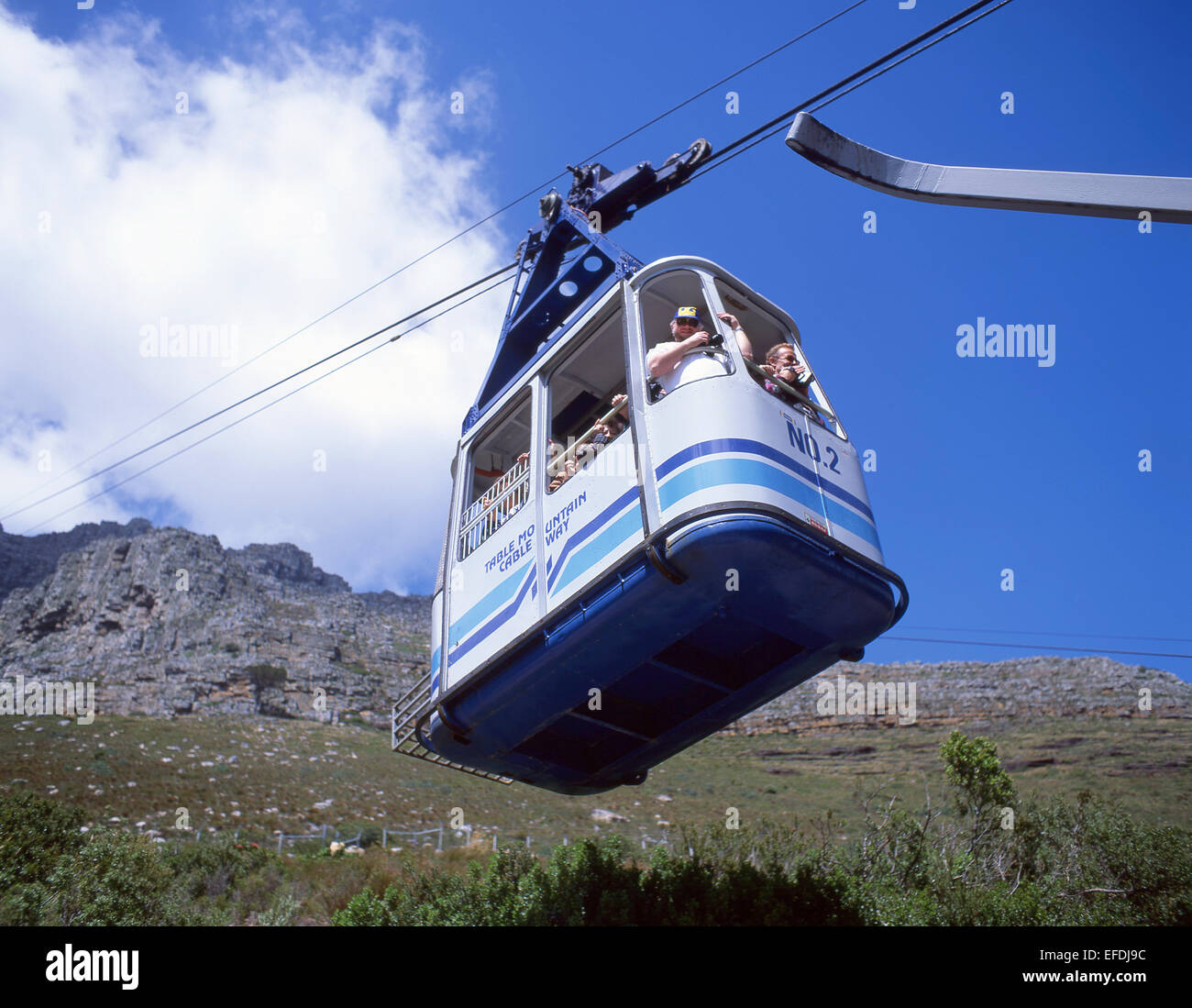 Table Mountain cable-car, Cape Town, Western Cape Province, Republic of ...