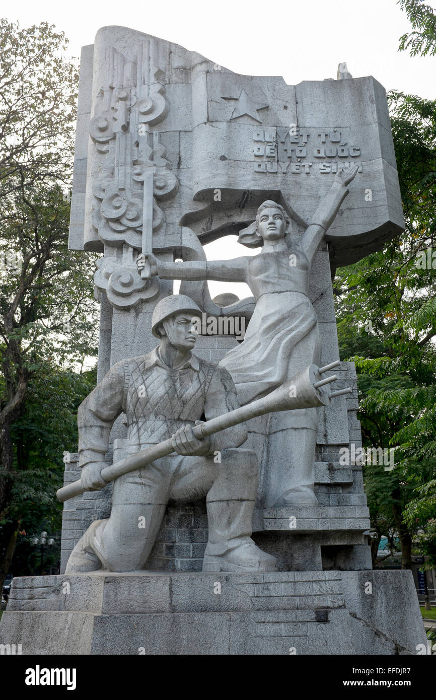 War Memorial Hanoi Vietnam Stock Photo - Alamy