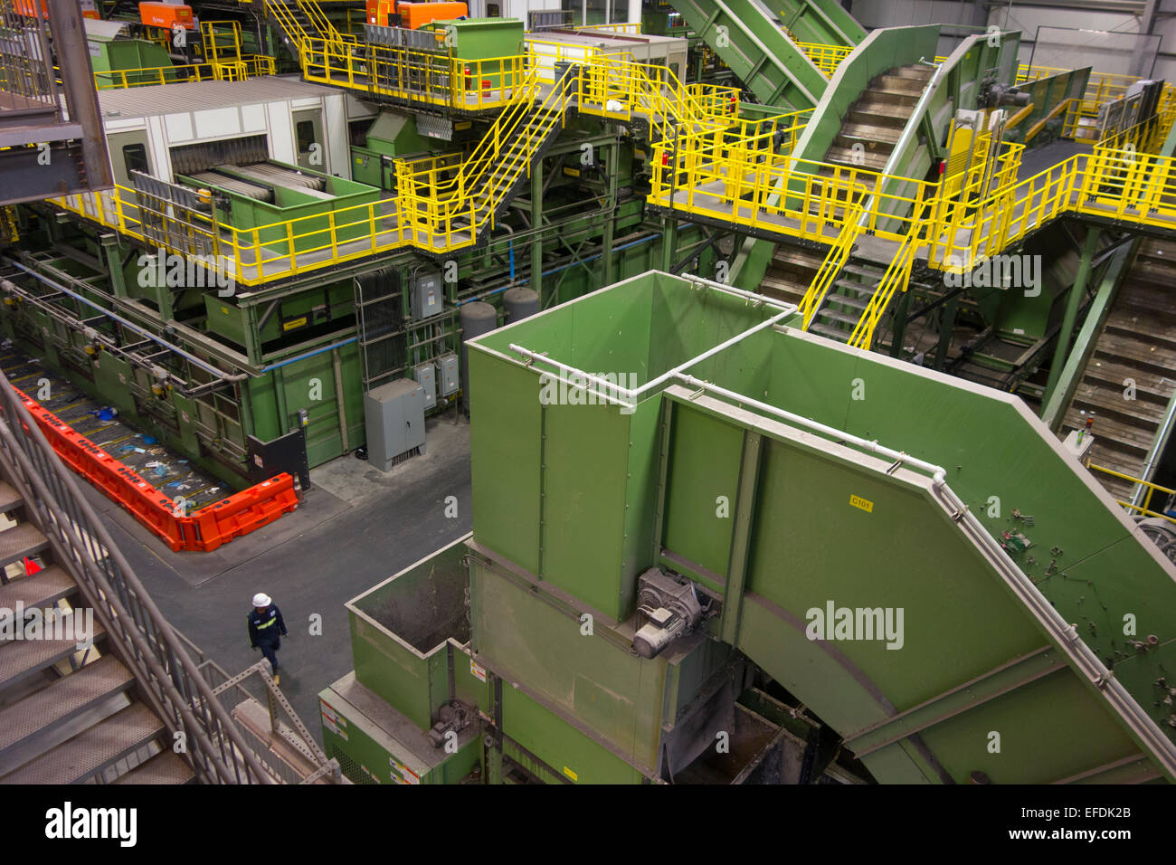 Sims municipal recycling facility Brooklyn New York Stock Photo - Alamy