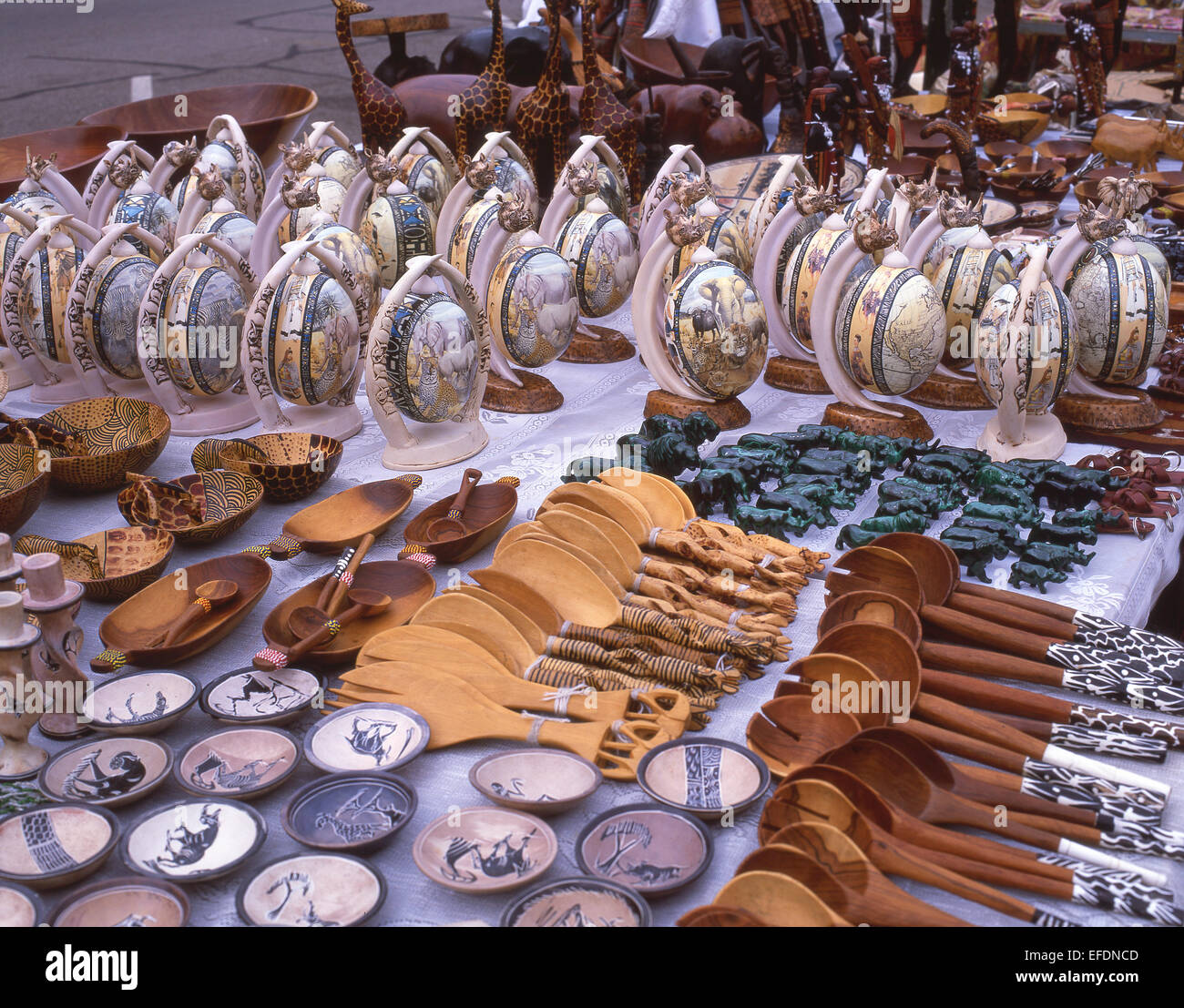 African handicrafts stall, Union Building, Pretoria (Tshwane), Gauteng ...