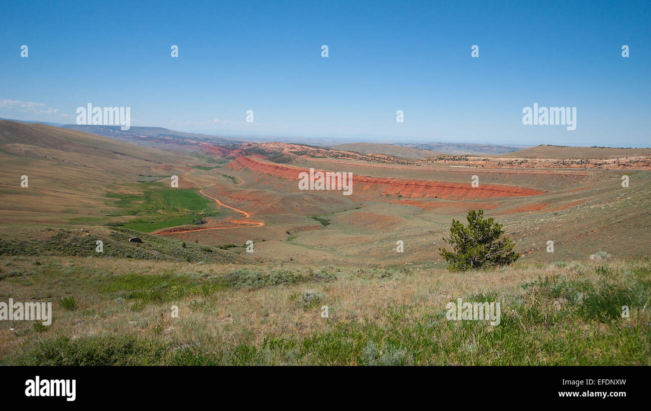 Red Canyon Wyoming stretches into the distance Stock Photo - Alamy