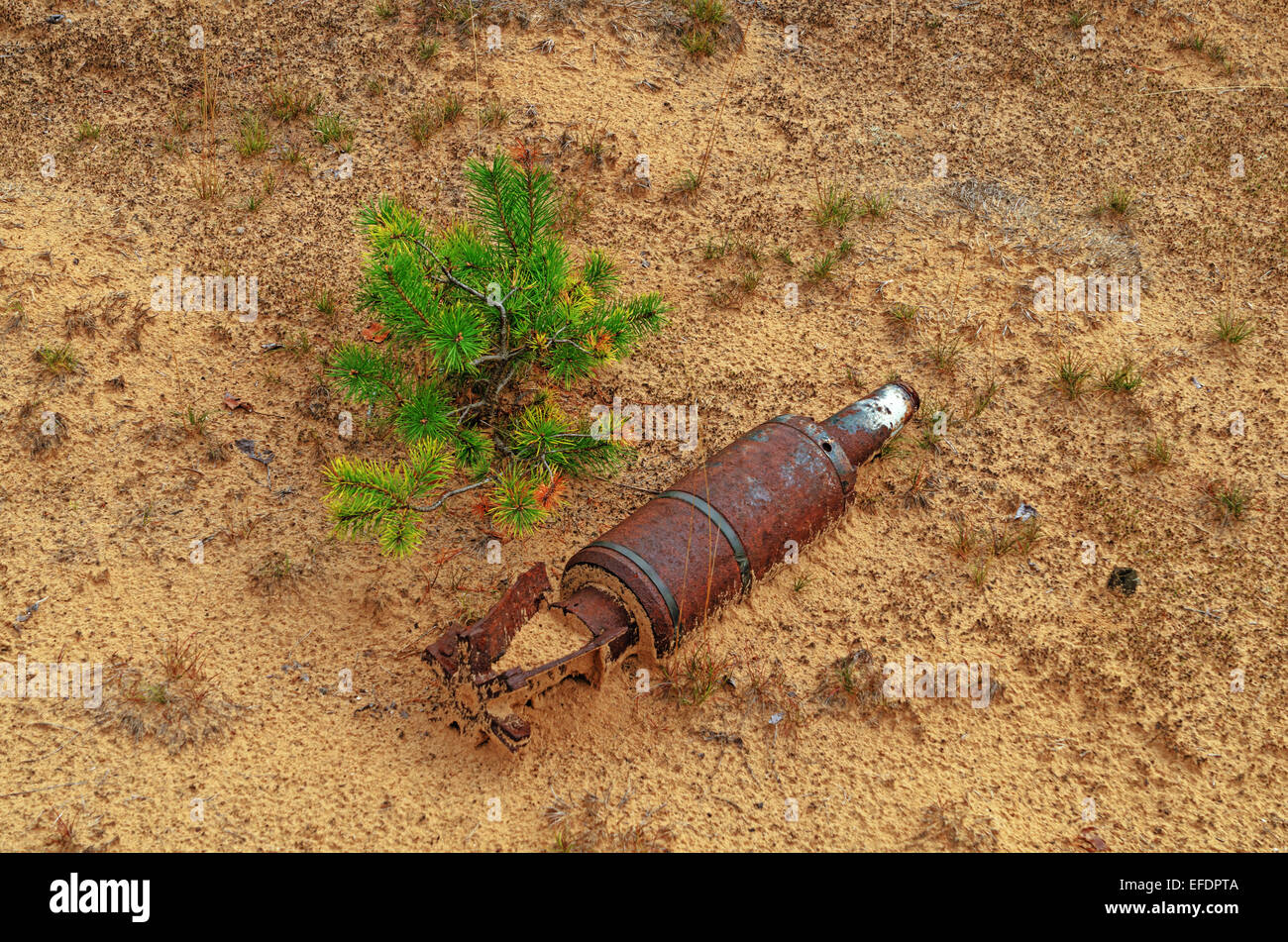 Rusty missile engine on the old former military ground Stock Photo - Alamy
