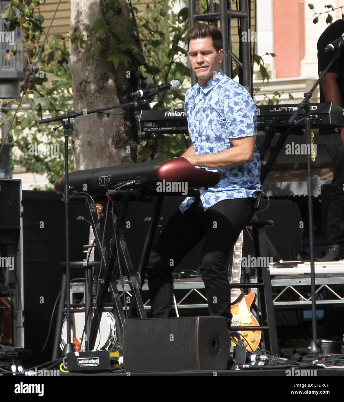 Andy Grammer performing live on stage at The Grove in Hollywood ...