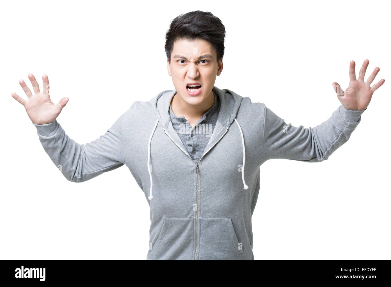 Angry young man Stock Photo - Alamy