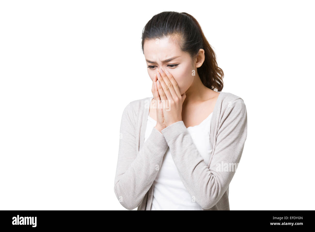 Young woman crying Stock Photo - Alamy