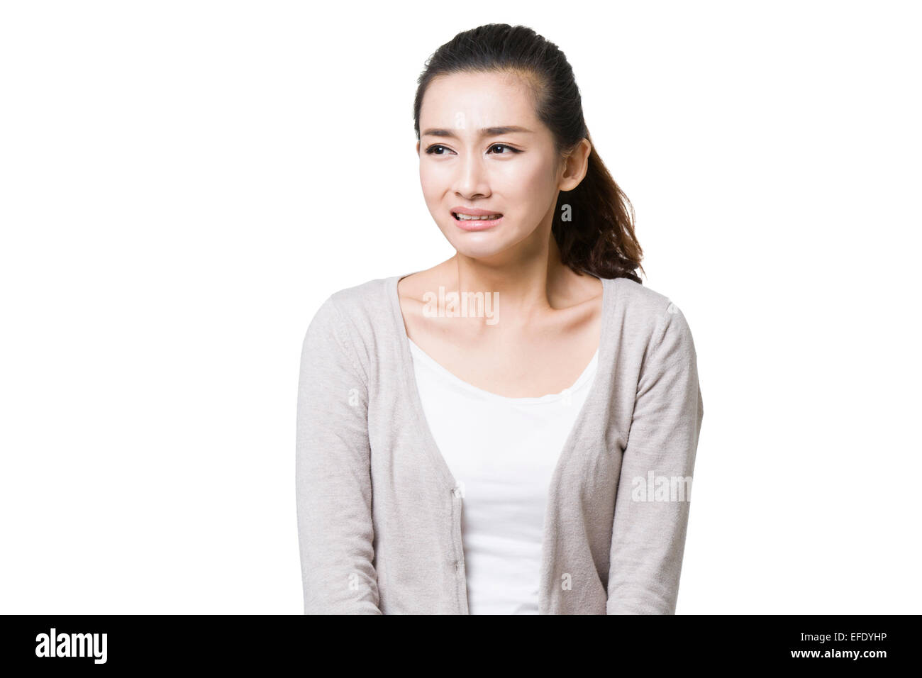 Young woman crying Stock Photo - Alamy