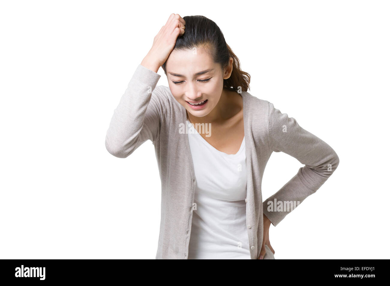 Young woman crying Stock Photo - Alamy