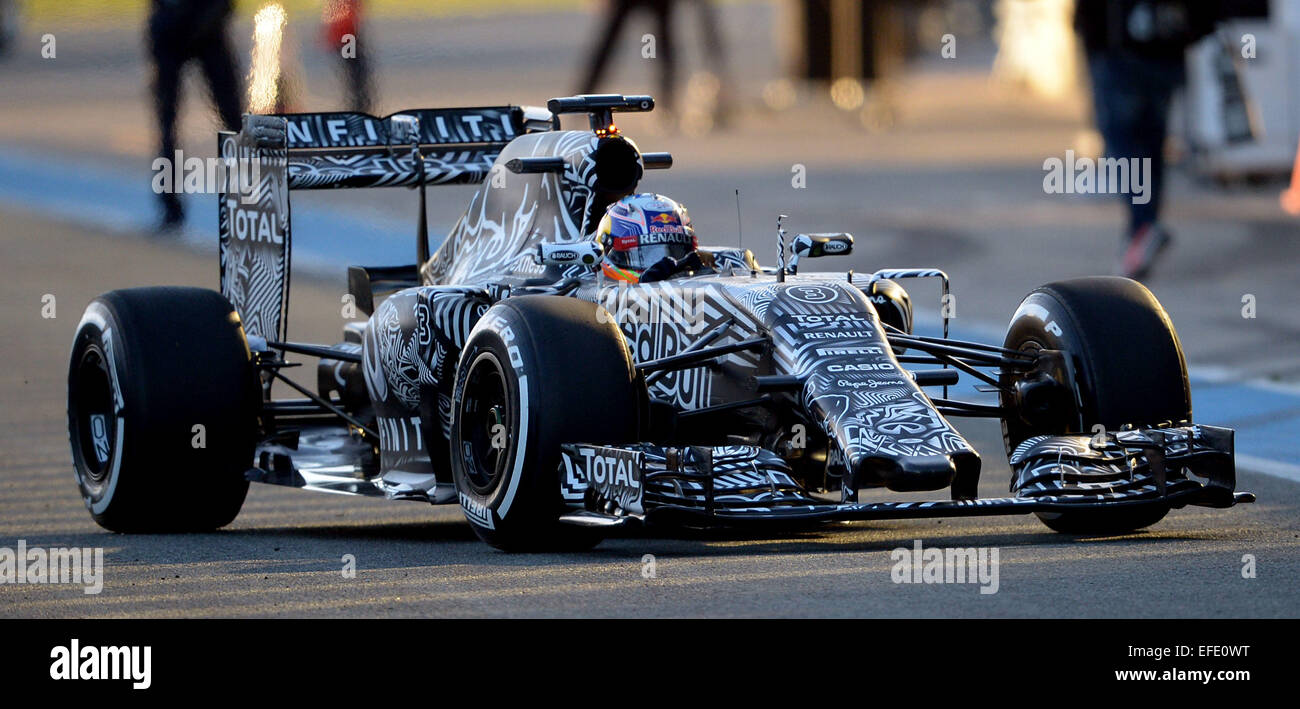 The red bull racing rb11 of daniel ricciardo hi-res stock photography ...