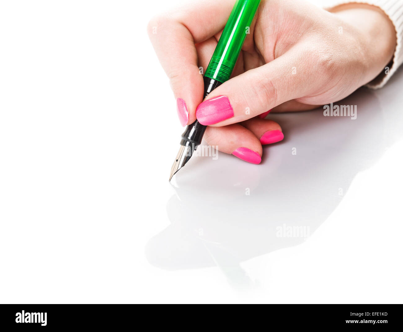 Hand holding fountain pen hi-res stock photography and images - Alamy