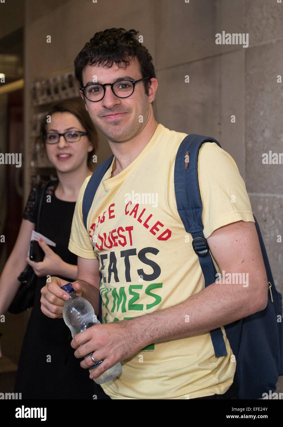 Celebrities at the BBC Radio 1 studios Featuring: Simon Bird Where ...