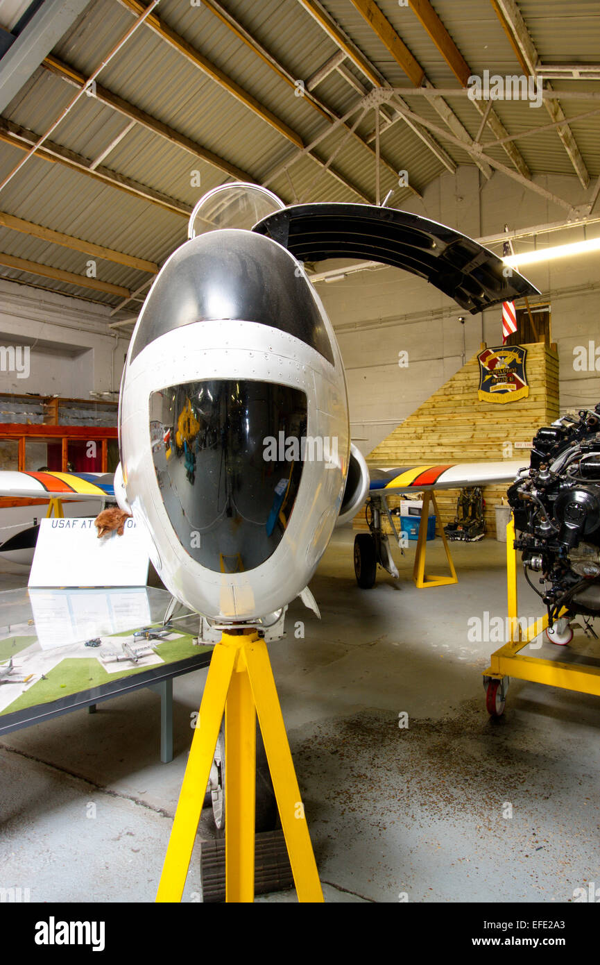 A HDR photo of a USAF silver Lockheed P-80 F-80 Photo reconnaissance ...