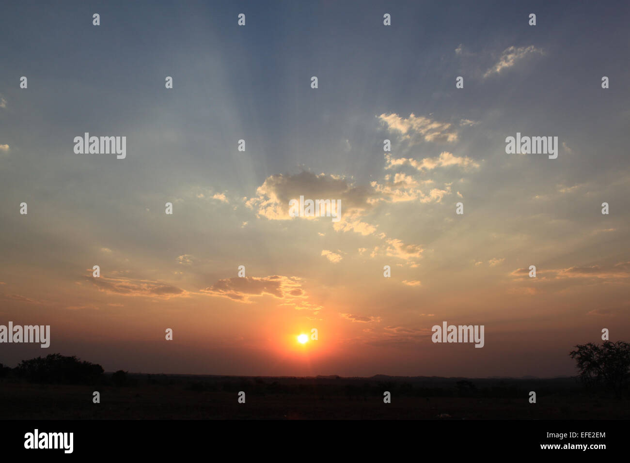 African sunset hi-res stock photography and images - Alamy