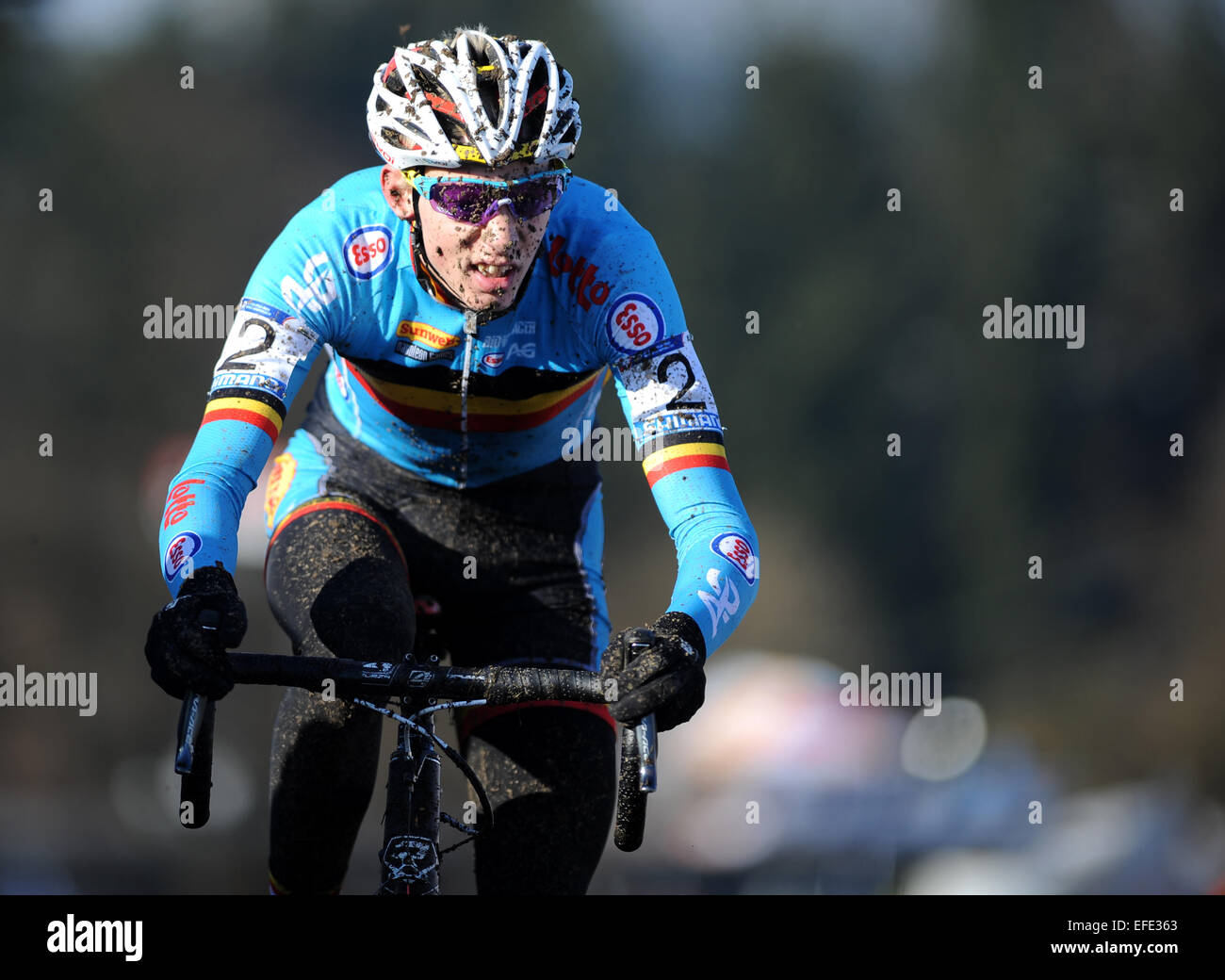 Winner Michael Vanthourenhout of the U23 cyclo-cross World Championship ...
