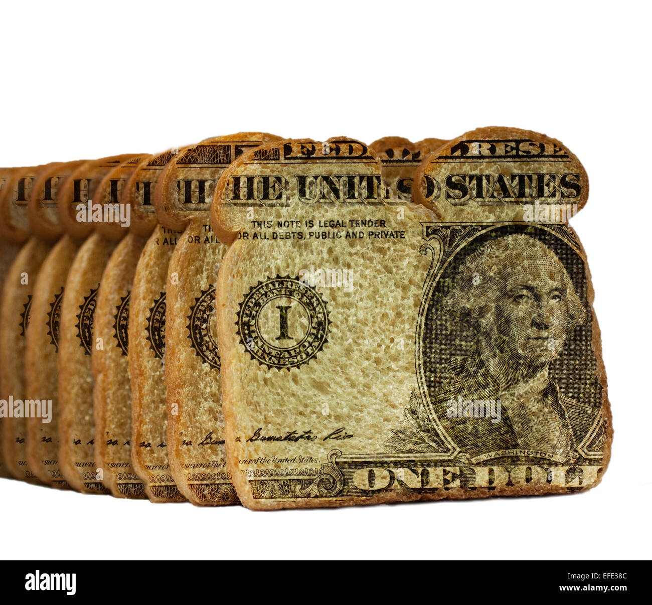 Dollar slices hi-res stock photography and images - Alamy